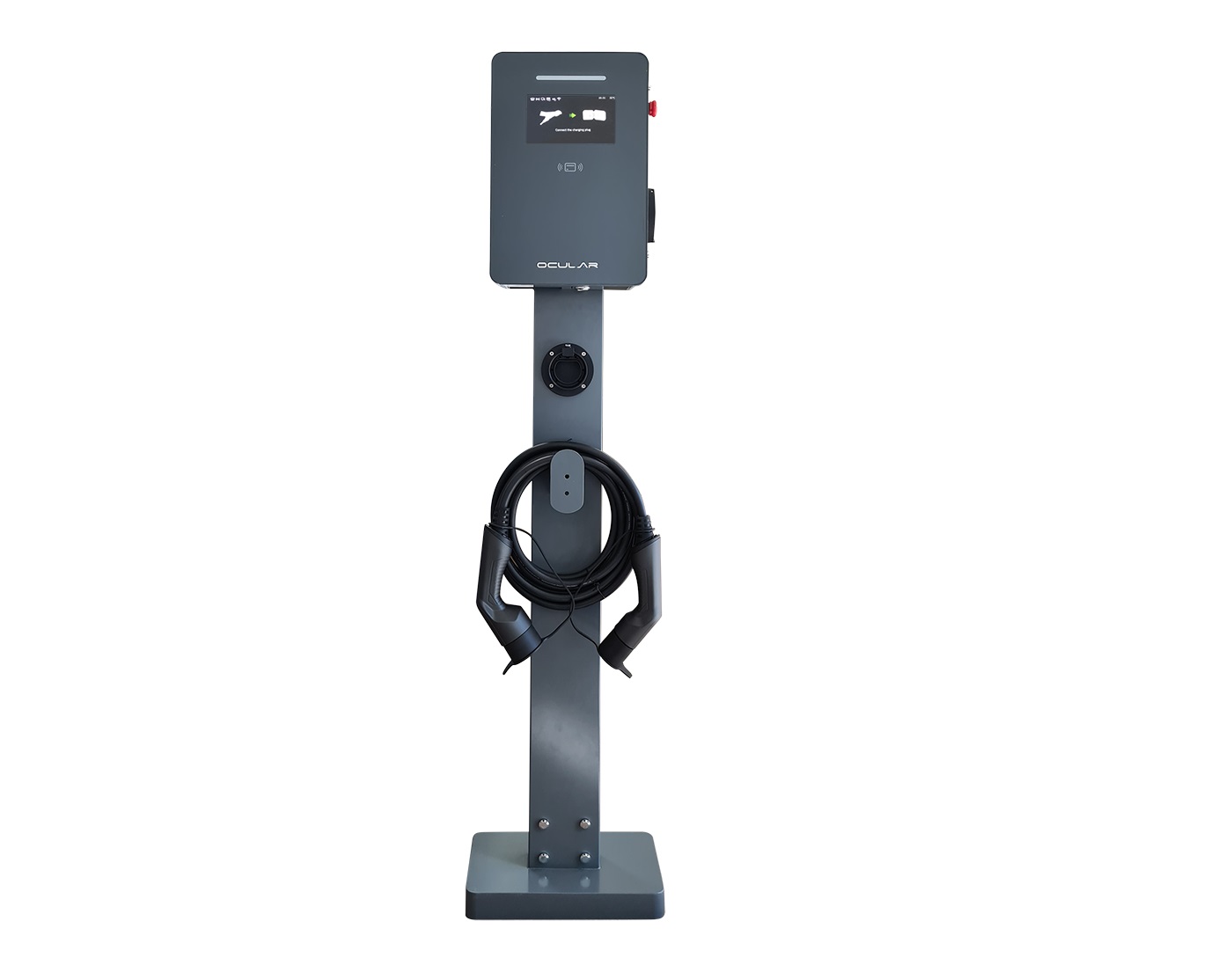Ocular IQ EV Station Stand | Powder Coated Steel | EVSE NZ